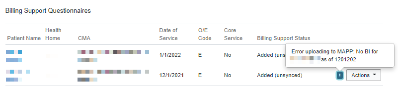 Fixing Billing Support Questionnaire (BSQ) Errors – FCM